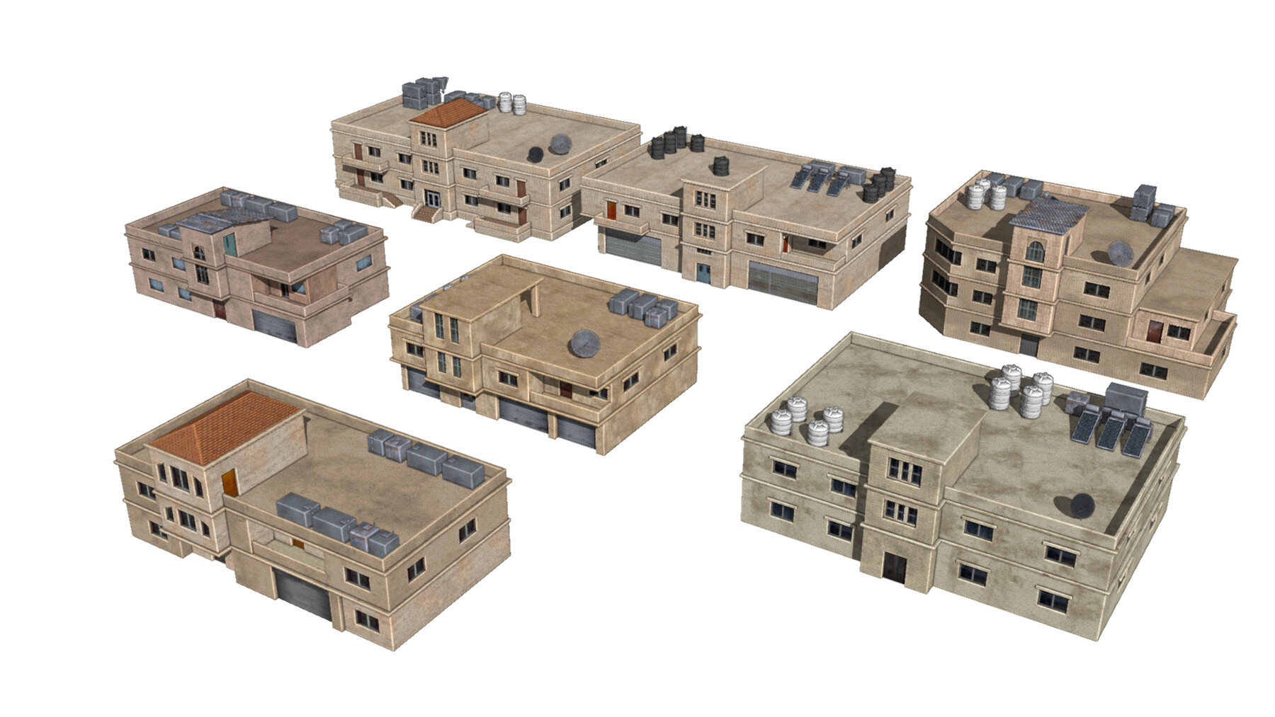 ArtStation - 24 arabian middle east buildings Collection | Resources