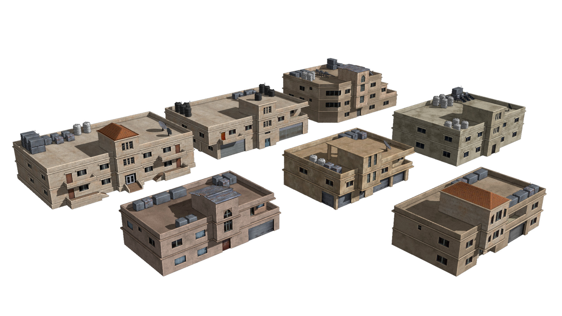 ArtStation - 24 arabian middle east buildings Collection | Resources
