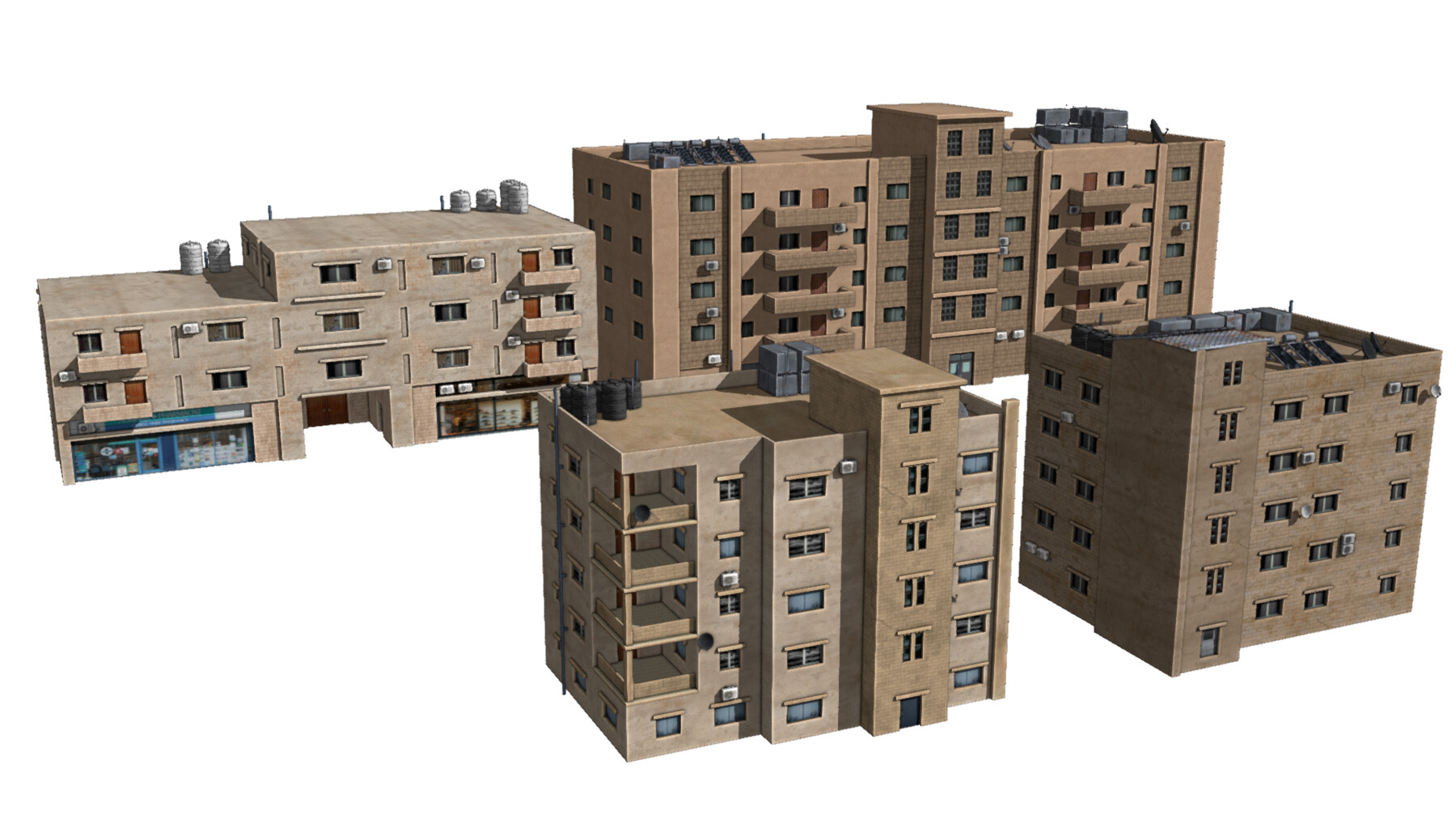 ArtStation - 24 arabian middle east buildings Collection | Resources