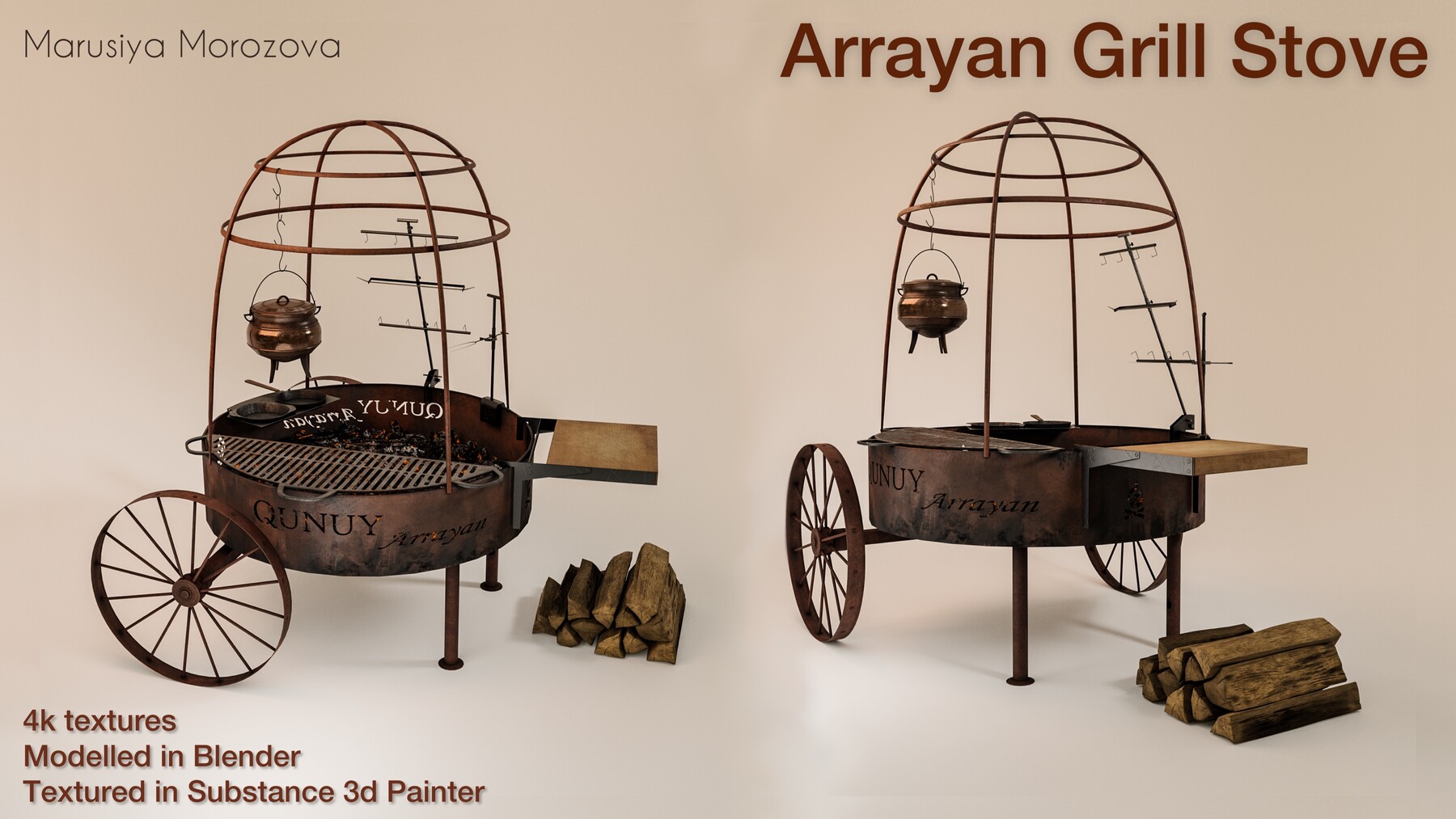 ArtStation - Arrayan Grill Stove | Game Assets