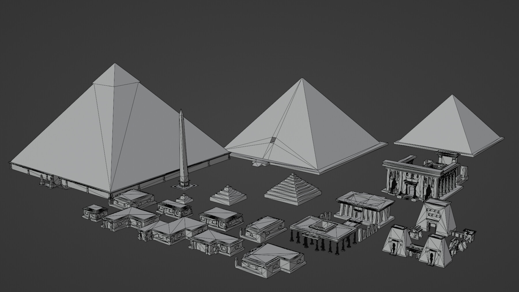 ArtStation - ancient egyptian pharaohs buildings | Game Assets