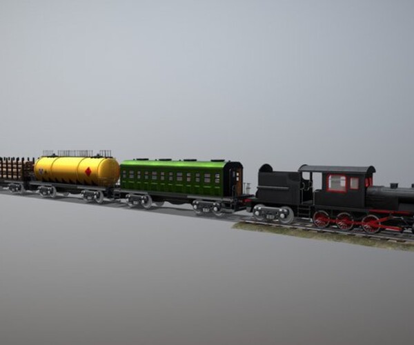 ArtStation - steam train engine | Game Assets