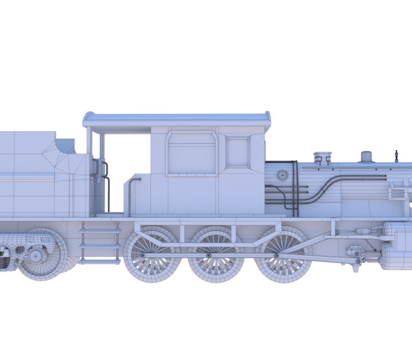ArtStation - steam train engine | Game Assets