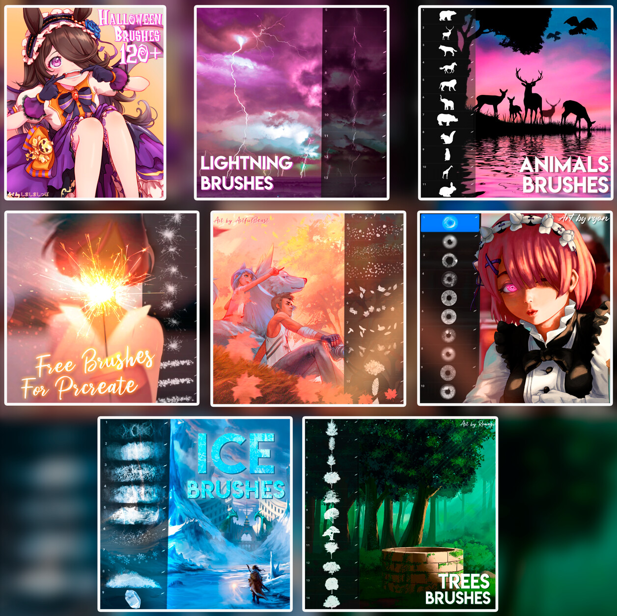 ArtStation - Over 3000+ Procreate Brushes and Textures. My biggest pack ...