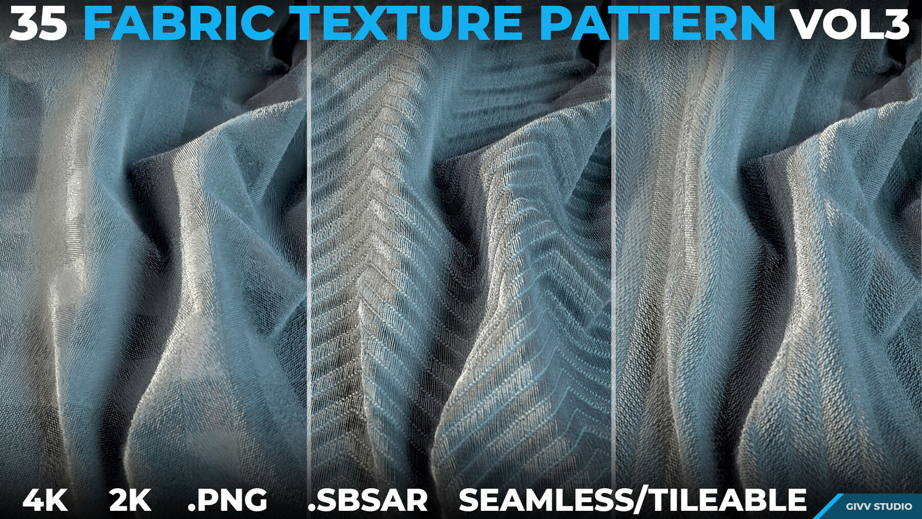 ArtStation - 35 Fabric Texture Pattern Vol 3 (4k/2k/.sbsar/.png ...