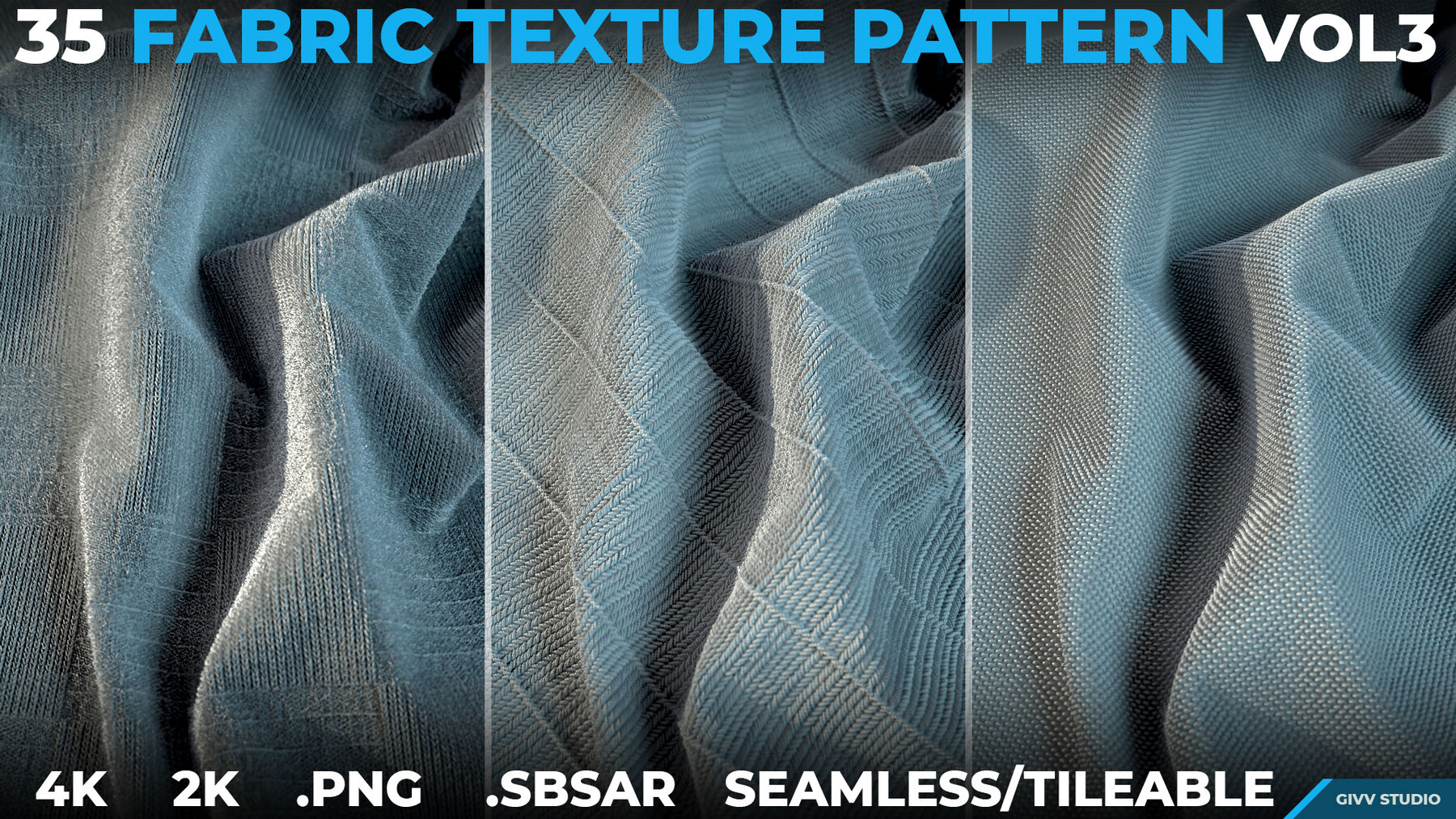 ArtStation - 35 Fabric Texture Pattern Vol 3 (4k/2k/.sbsar/.png ...