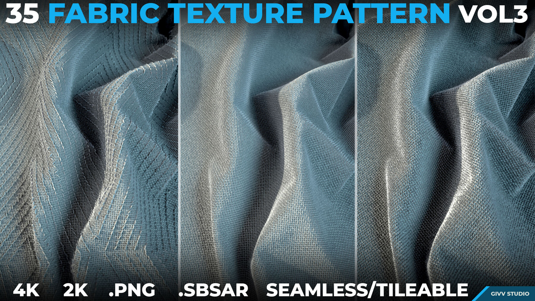 ArtStation - 35 Fabric Texture Pattern Vol 3 (4k/2k/.sbsar/.png ...