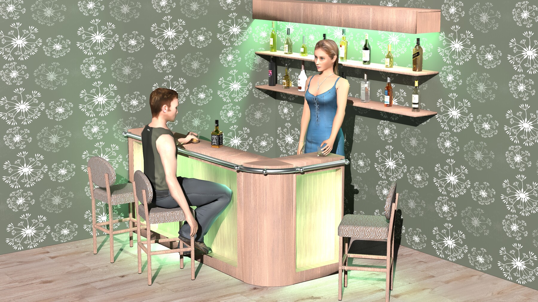 ArtStation - American Bar 4K | Resources