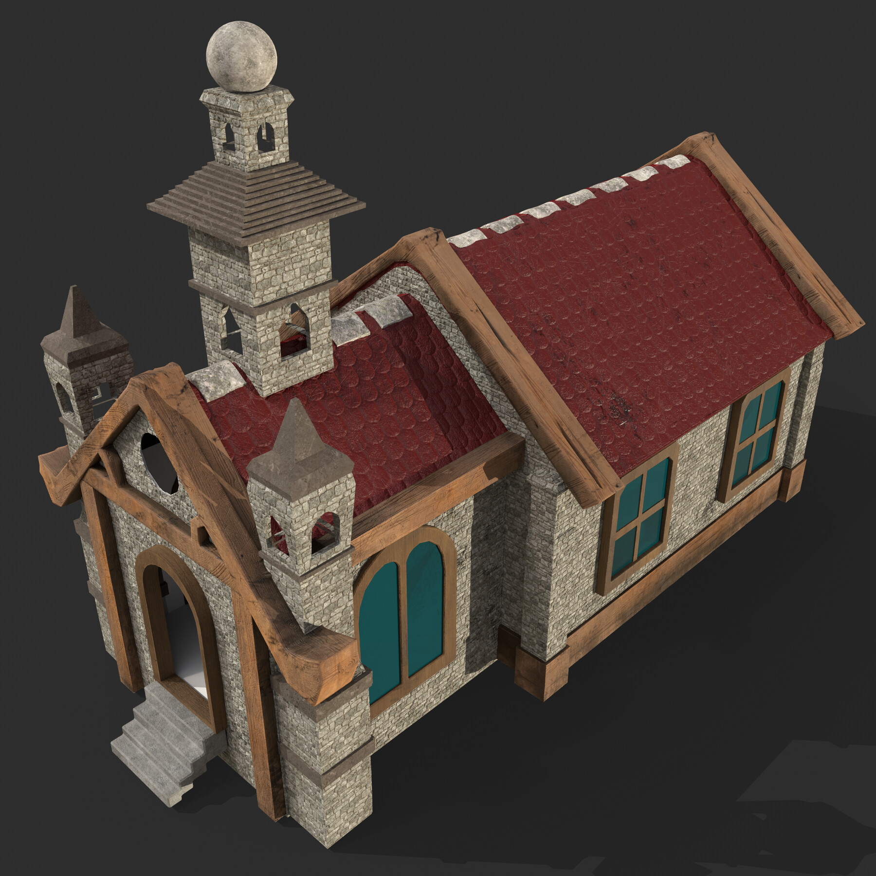 ArtStation - 3D Game House with PBR Texturing | Game Assets