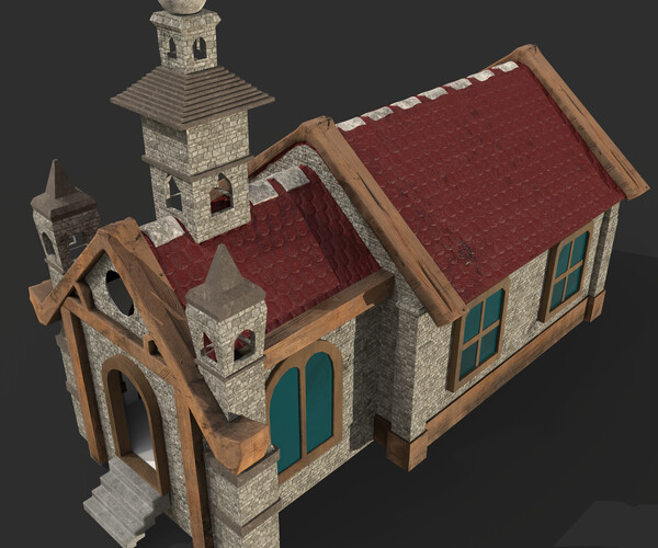 ArtStation - 3D Game House with PBR Texturing | Game Assets