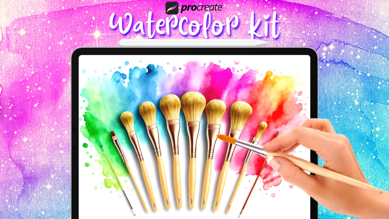 ArtStation - Watercolor Brush Set For Procreate | Brushes