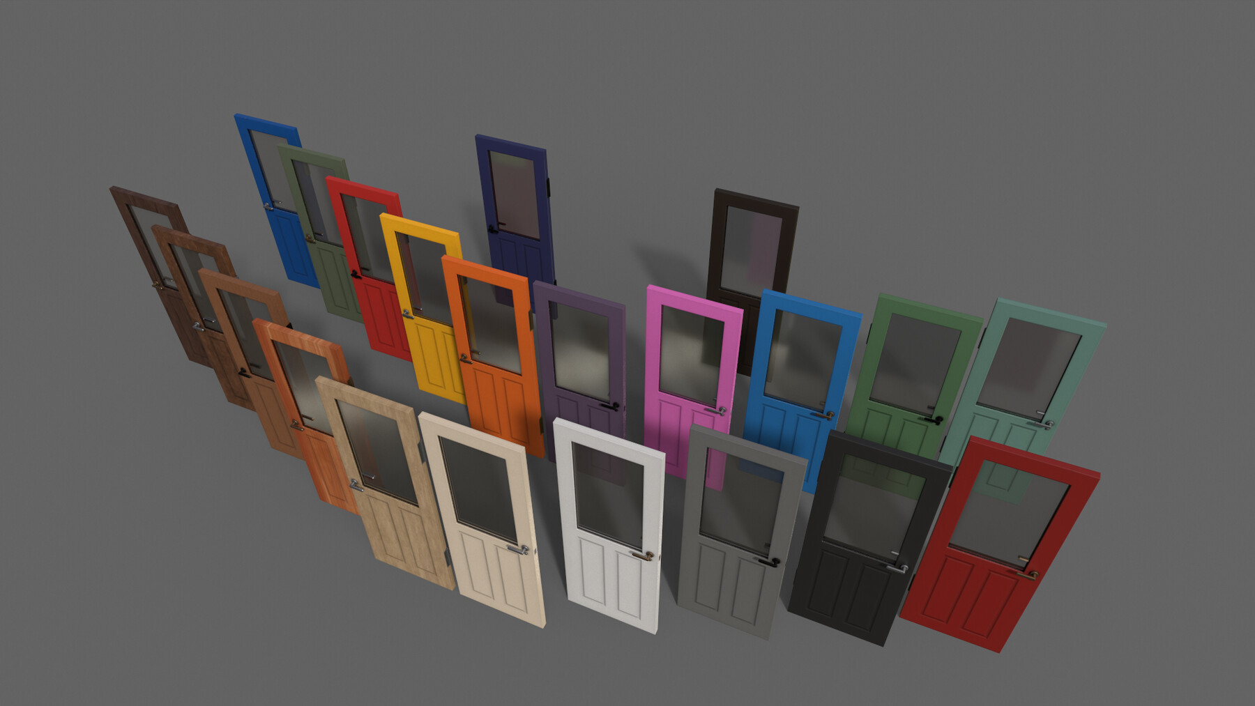 ArtStation - PBR Wood Door C1 | Game Assets