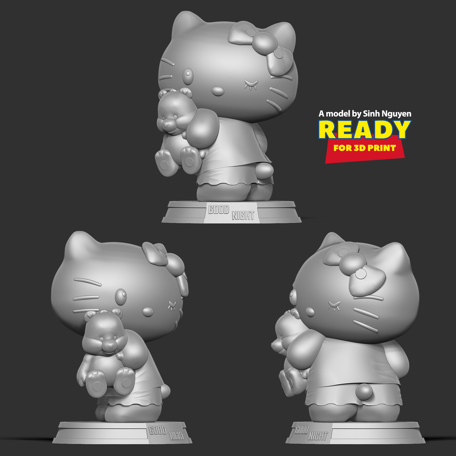 ArtStation - Good night Hello Kitty | Resources