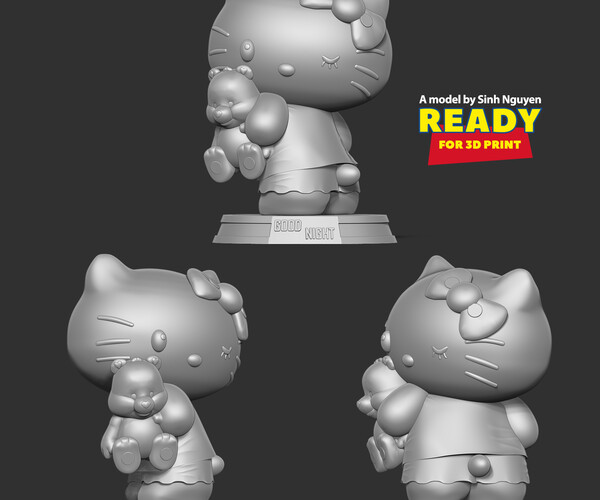 ArtStation - Good night Hello Kitty | Resources