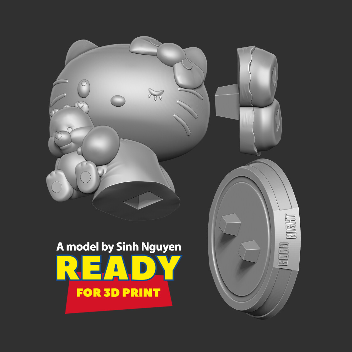 ArtStation - Good night Hello Kitty | Resources