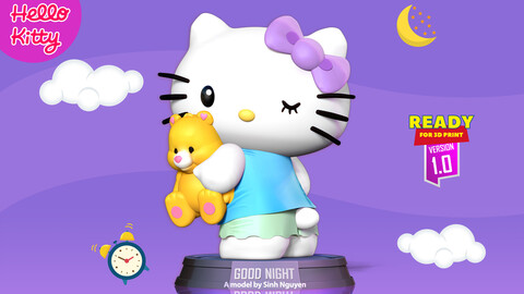 ArtStation - Good night Hello Kitty | Resources