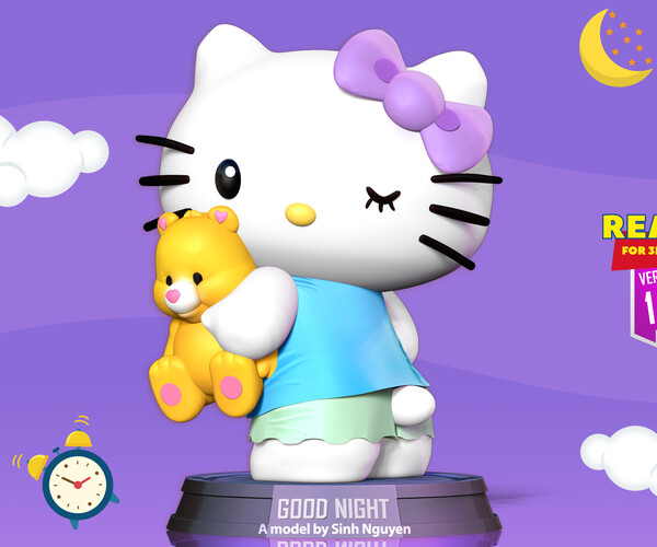 ArtStation - Good night Hello Kitty | Resources