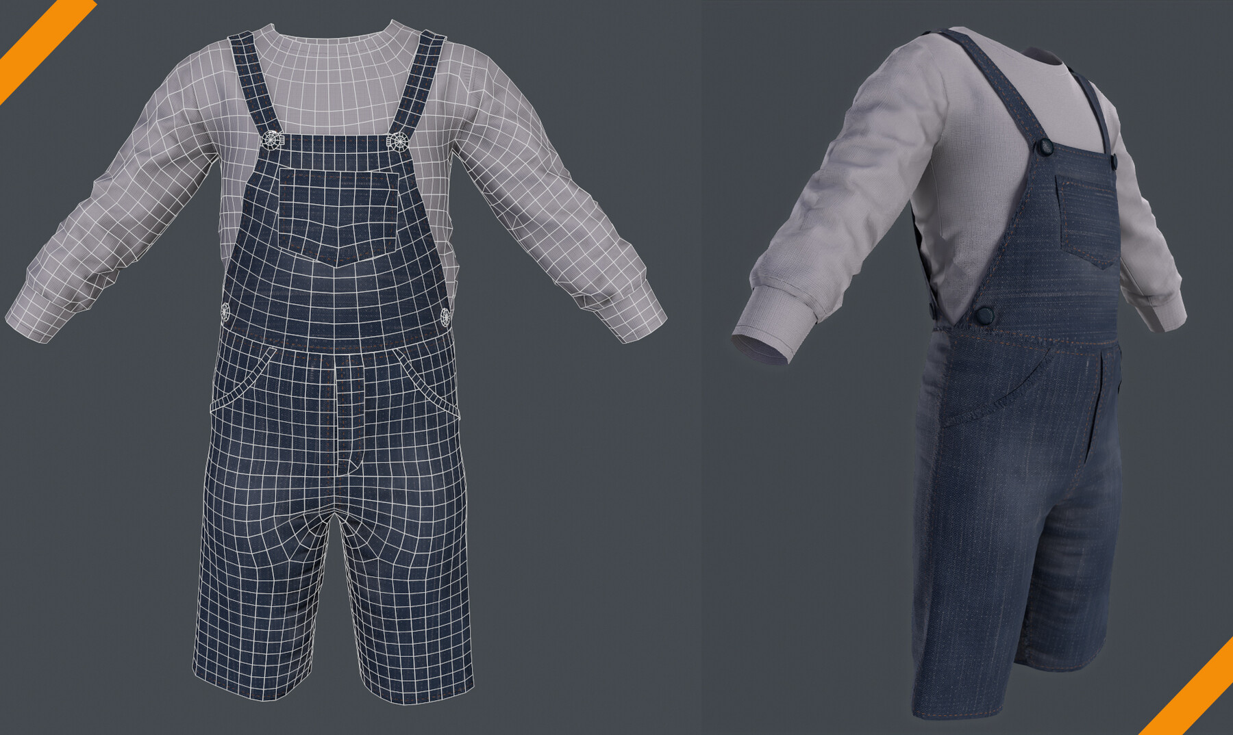 ArtStation - Boys clothes Low-poly | Game Assets