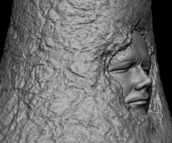 ArtStation - 3D PRINTABLE COTTON CANDY COCOON (EXPOSED HUMAN FACE ...