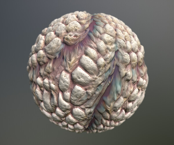 ArtStation - 10 Materials Skin Monster Seamless PBR Pack 3 | Resources