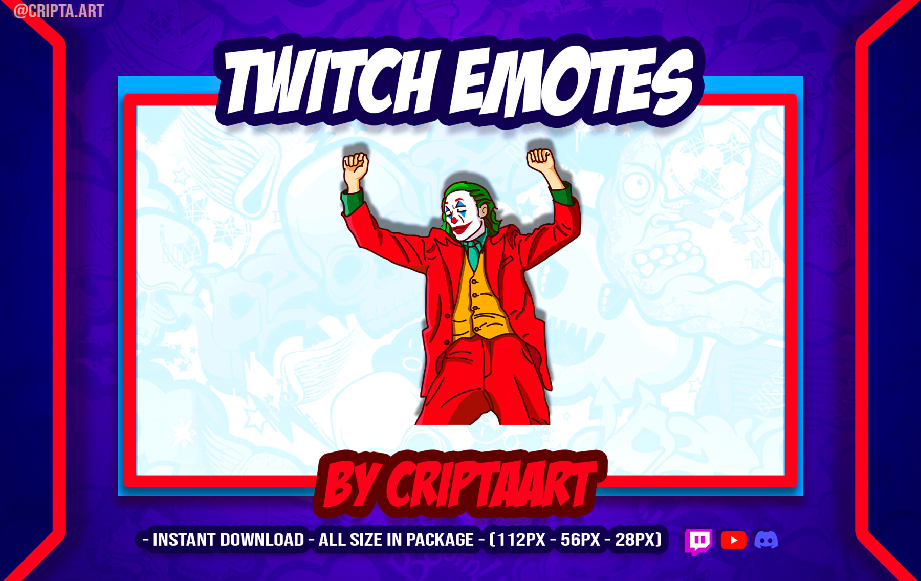 ArtStation - Twitch Emote / Emote Dance / Dancing / Joker / Emote ...