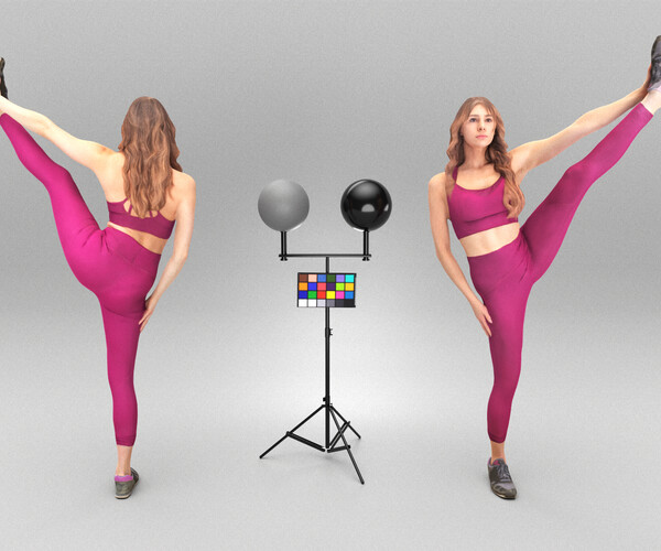 ArtStation - Beautiful woman doing gymnastics 379 | Game Assets