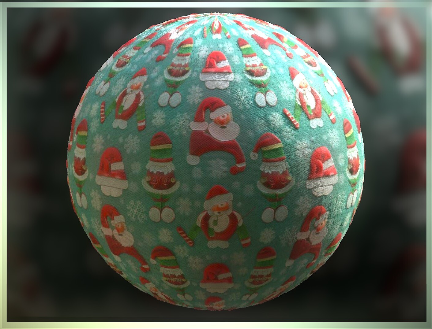 ArtStation - PBR Christmas Winter Cloth Fabric Seamless Material ...