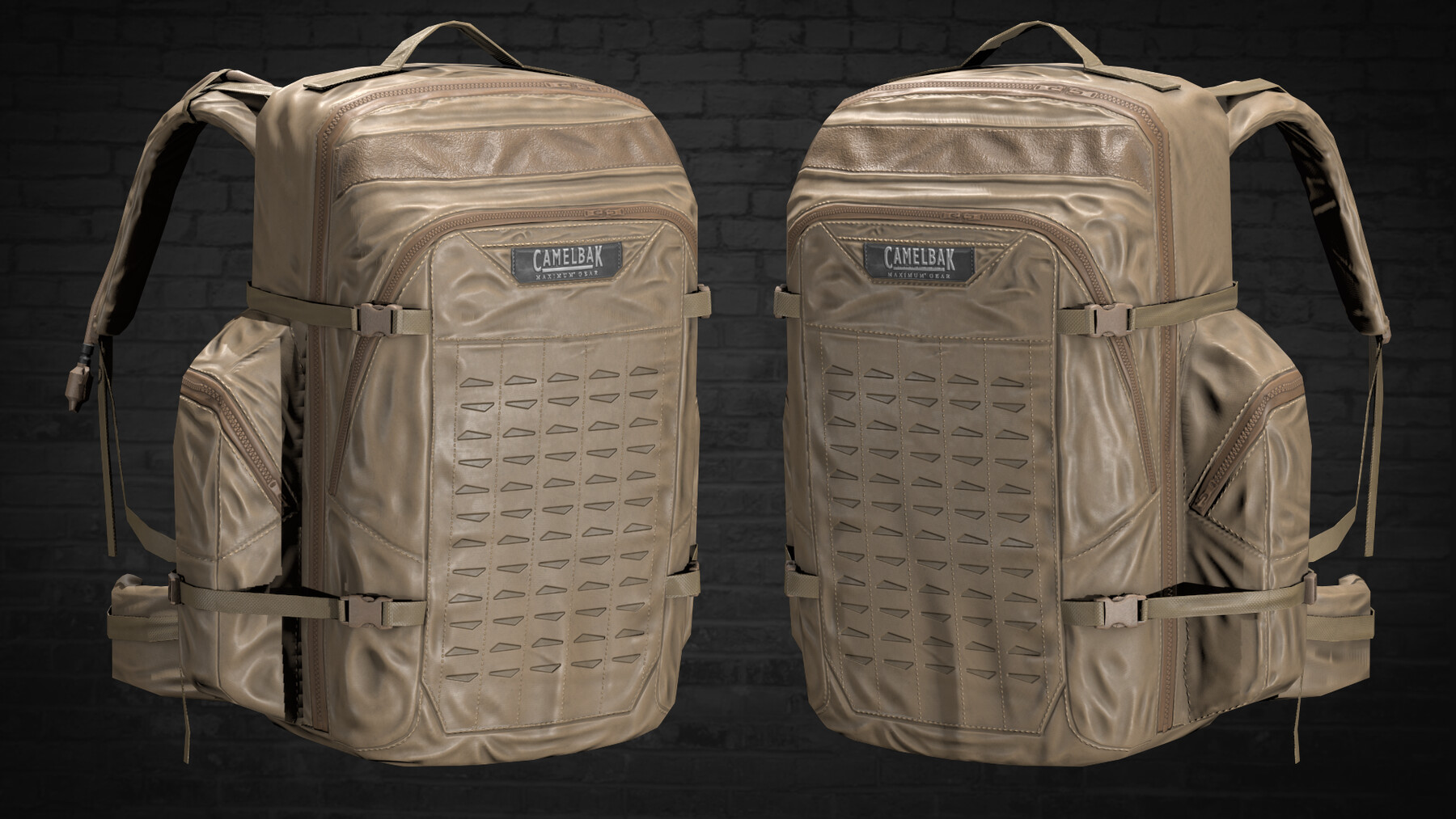 ArtStation - MILITARY Game Ready Camelback Rubicon Backpack Low-poly 3D ...