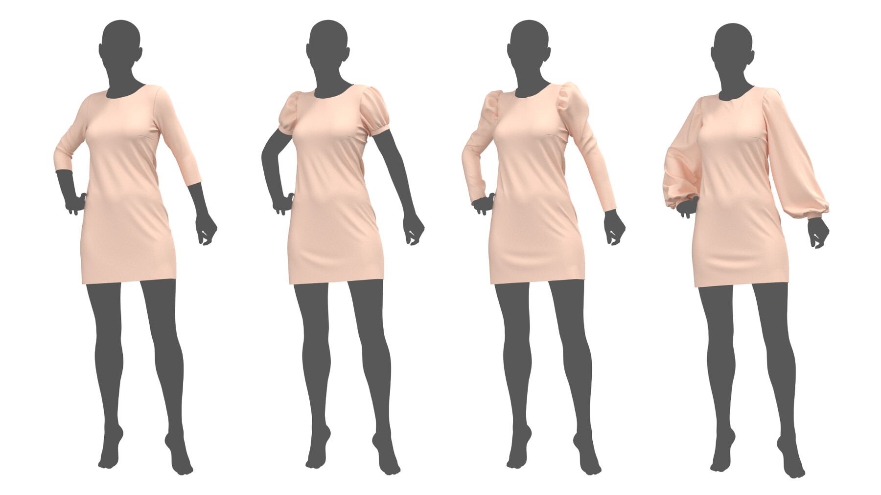 ArtStation - Low poly dress - constructor 4in1 | Game Assets