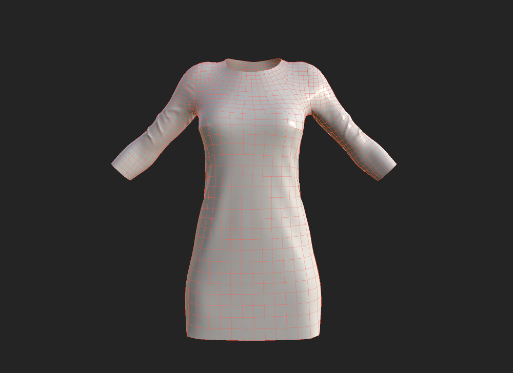 ArtStation - Low poly dress - constructor 4in1 | Game Assets