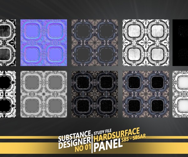 ArtStation - Substance Designer - Hardsurface Panel - VOL 01 | Resources