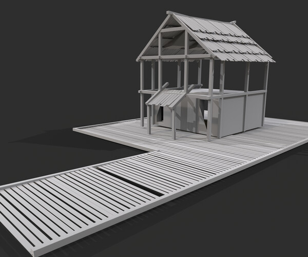 ArtStation - 3D Game House with PBR Texturing | Game Assets