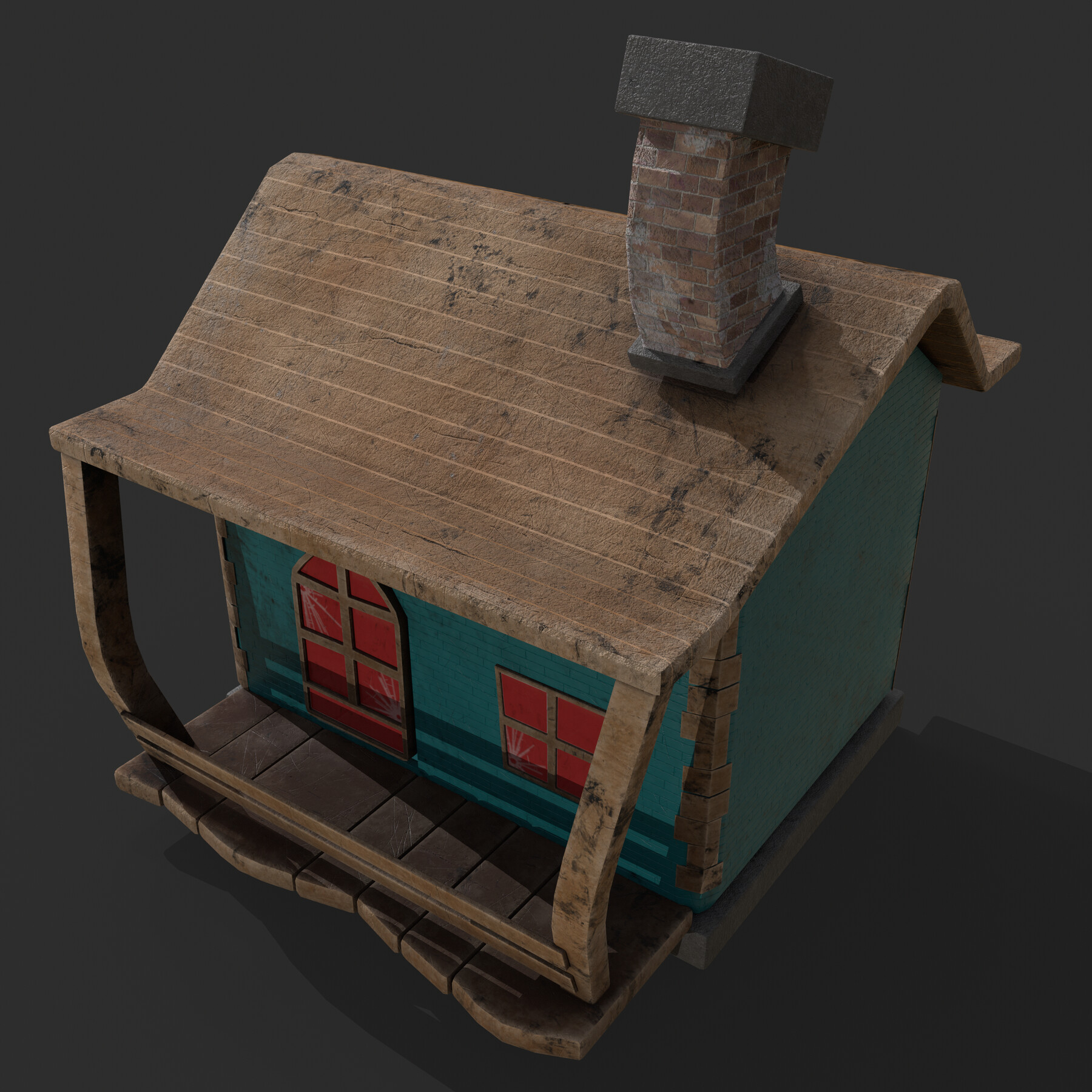 ArtStation - 3D Game House with PBR Texturing | Game Assets
