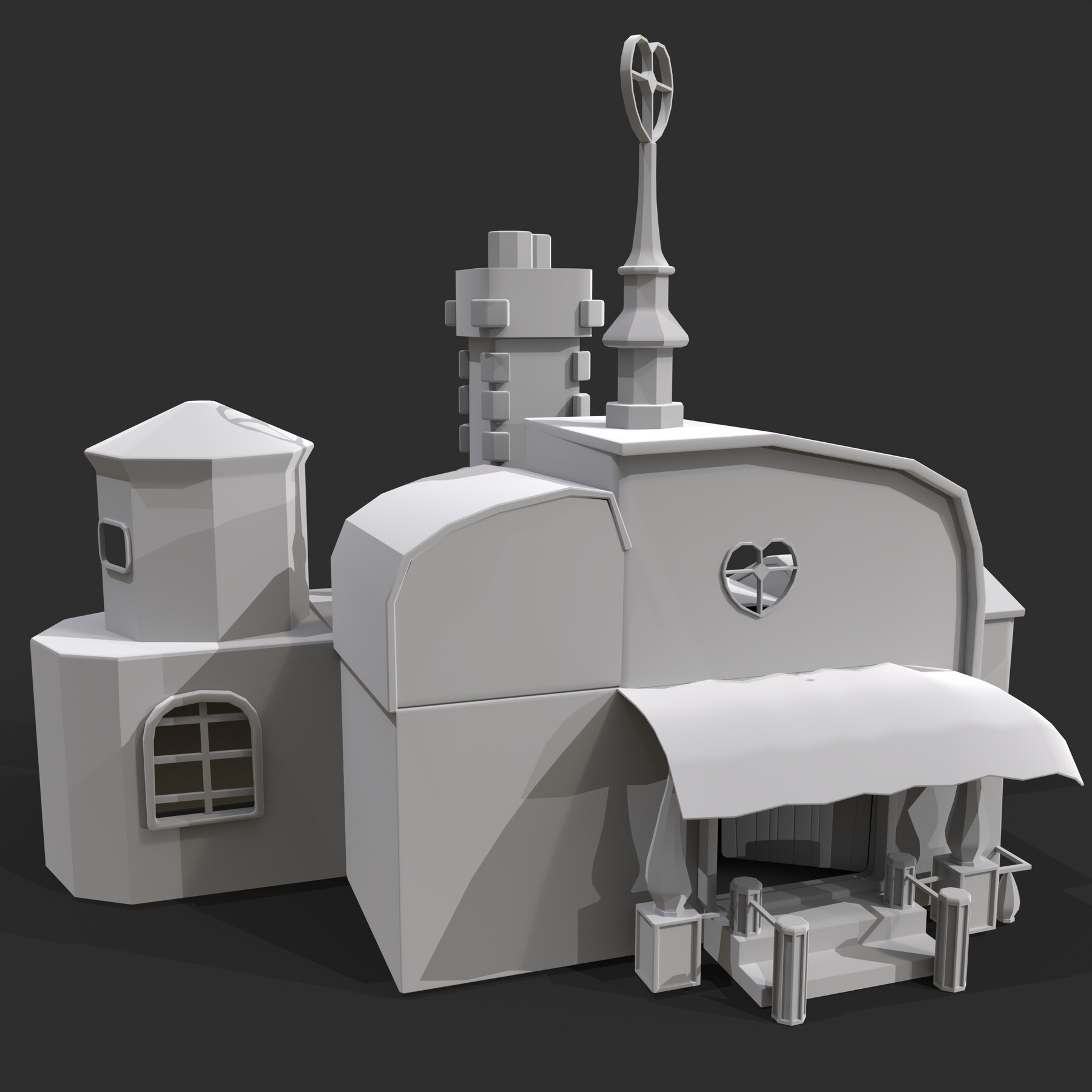 ArtStation - 3D Game House with PBR Texturing | Game Assets