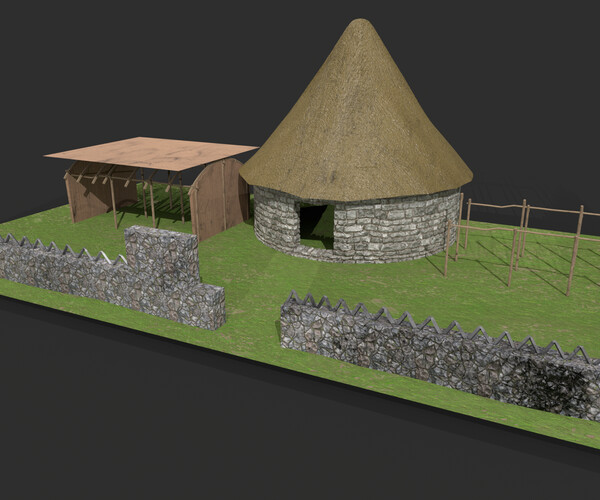 ArtStation - 3D Game House with PBR Texturing | Game Assets