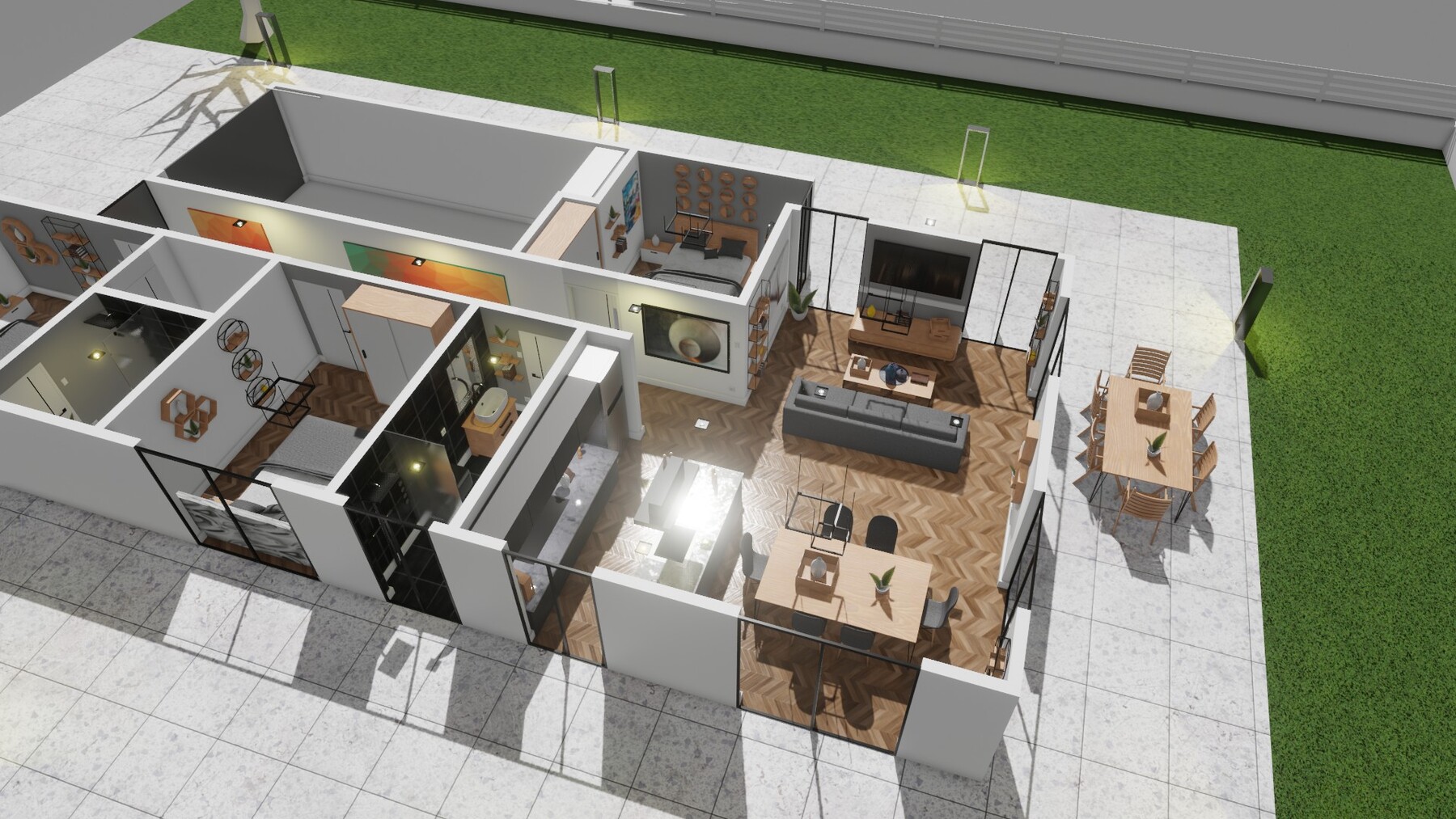 ArtStation - small modern house low poly | Resources