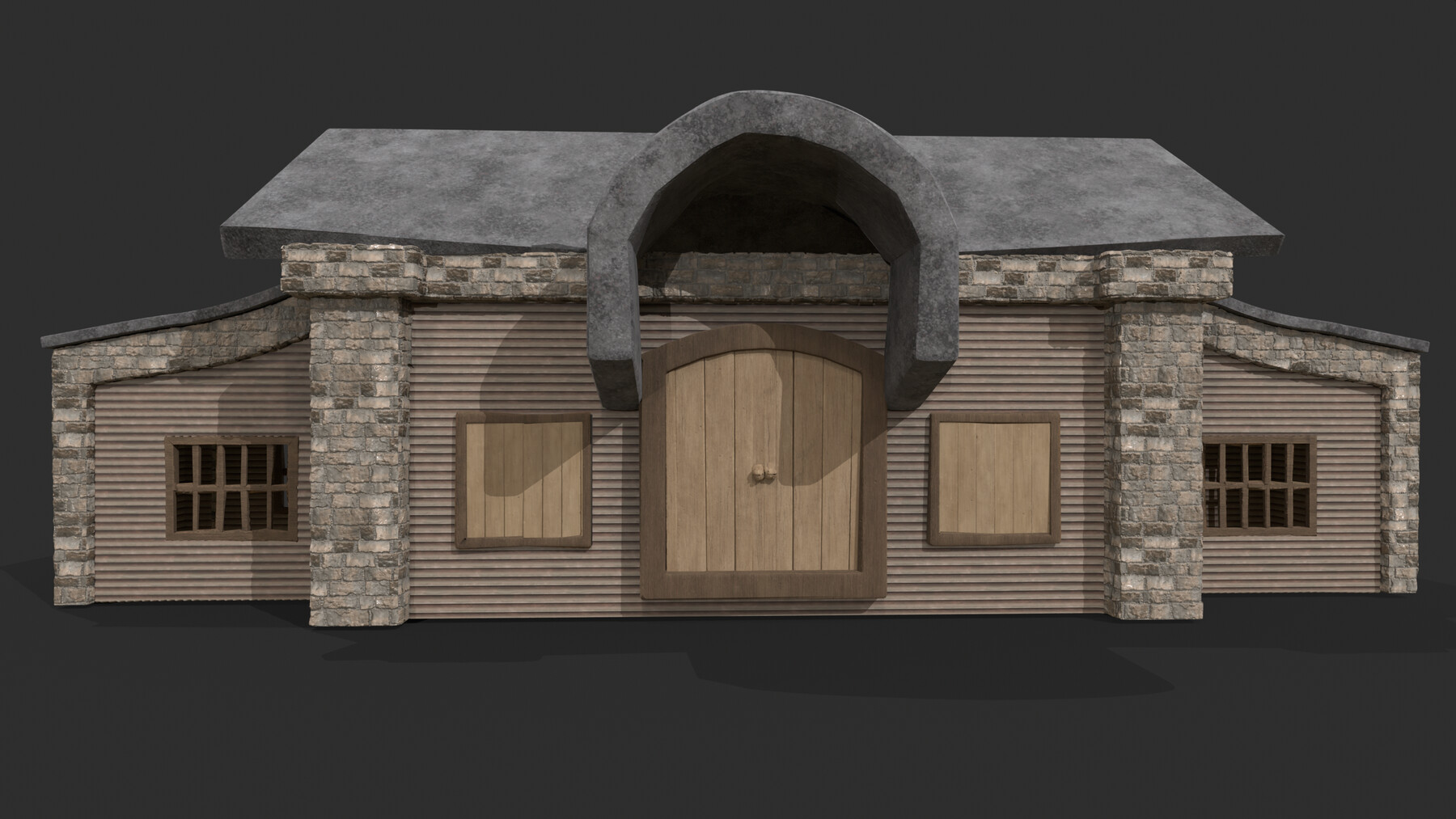 ArtStation - 3D Game House with PBR Texturing | Game Assets