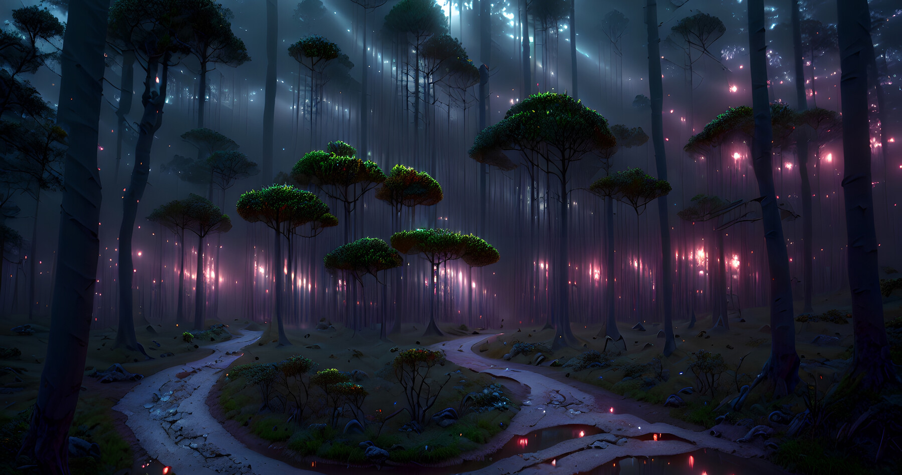 ArtStation - Atmospheric dark grim forest (Pack of 100 illustrations ...