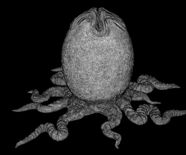 ArtStation - 3D PRINTABLE ALIEN EGG OVOMORPH 1979 WITH ROOTS | Resources