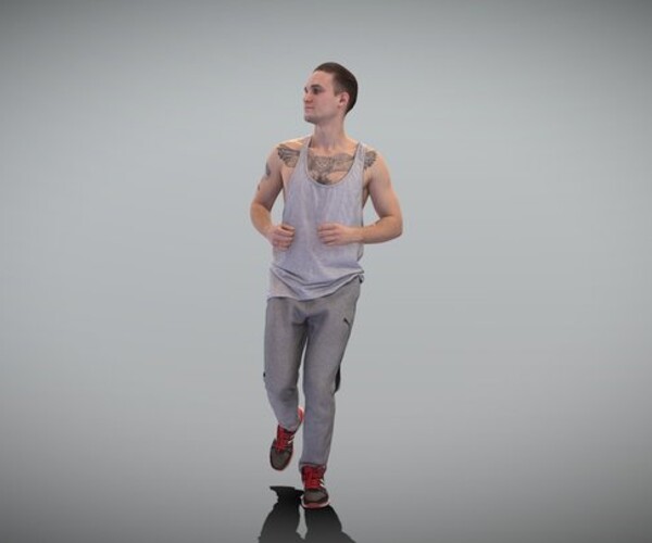 ArtStation - Running young man 388 | Game Assets
