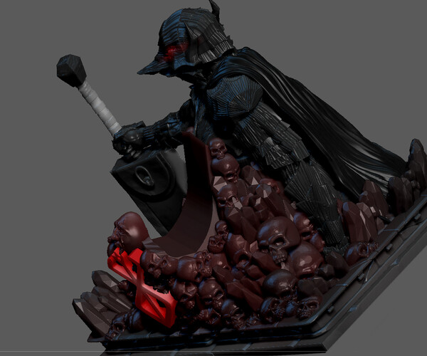 ArtStation - BERSERK GUTS PS4 PS5 CONTROLLER HOLDER ANIME FANTASY ...