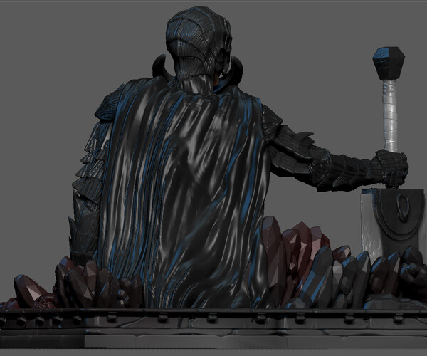 ArtStation - BERSERK GUTS PS4 PS5 CONTROLLER HOLDER ANIME FANTASY ...