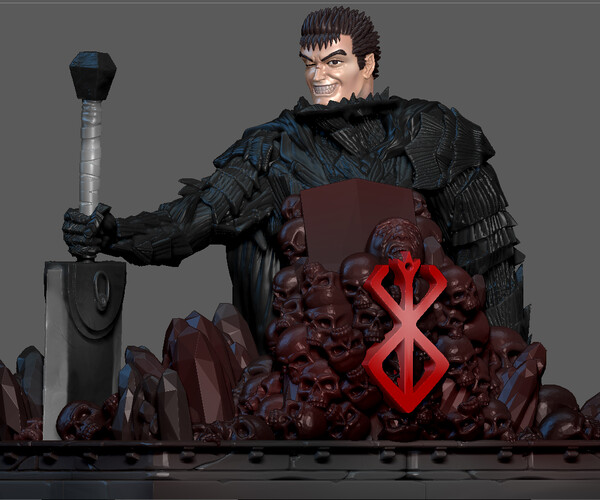 ArtStation - BERSERK GUTS PS4 PS5 CONTROLLER HOLDER ANIME FANTASY ...