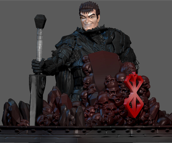 ArtStation - BERSERK GUTS PS4 PS5 CONTROLLER HOLDER ANIME FANTASY ...