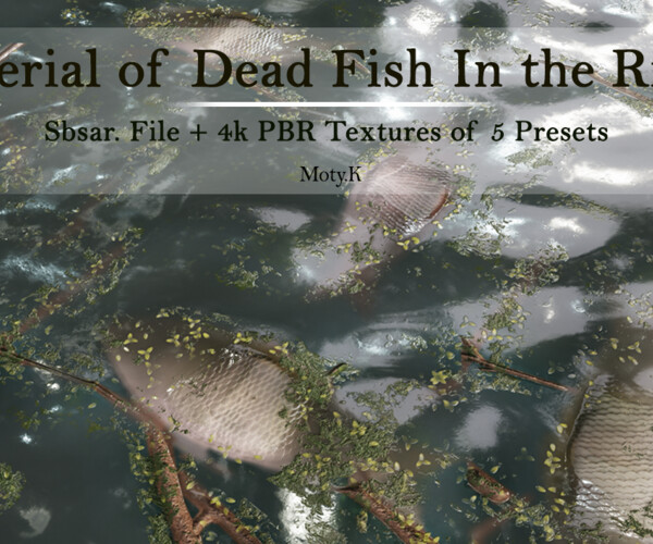ArtStation - Material of Dead Fish in River | Game Assets