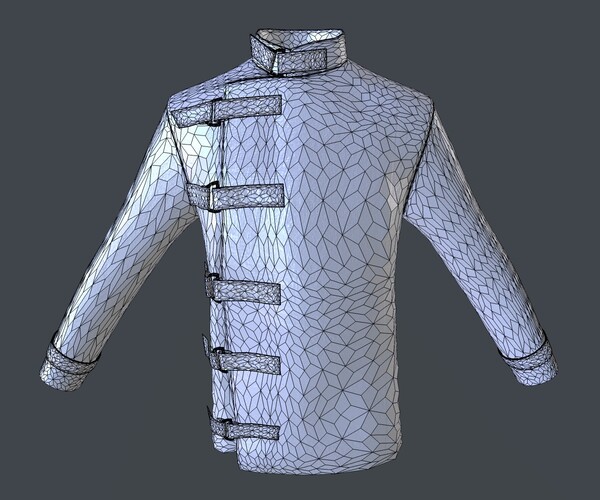 ArtStation - High Fashion Sci-Fi Jacket Low-poly | Game Assets