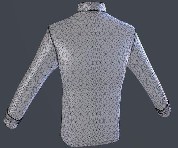 ArtStation - High Fashion Sci-Fi Jacket Low-poly | Game Assets