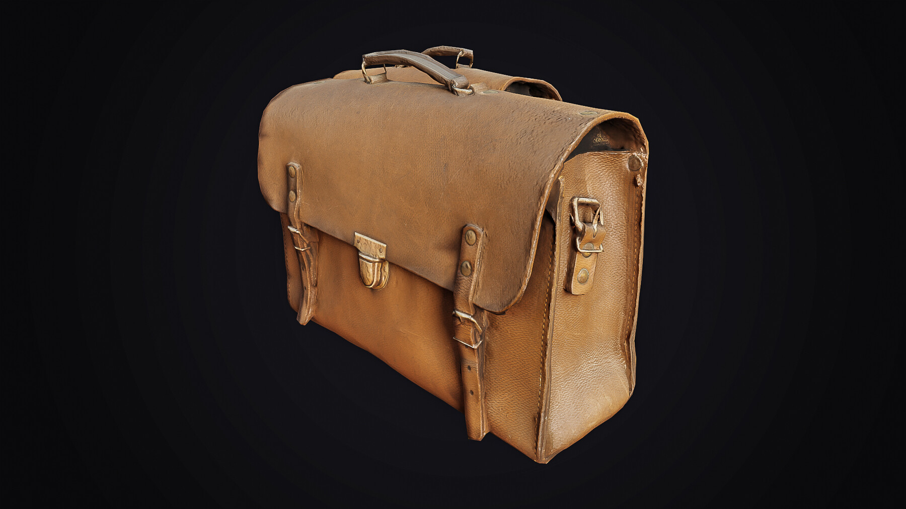 ArtStation - Leather bag - SCAN | Game Assets