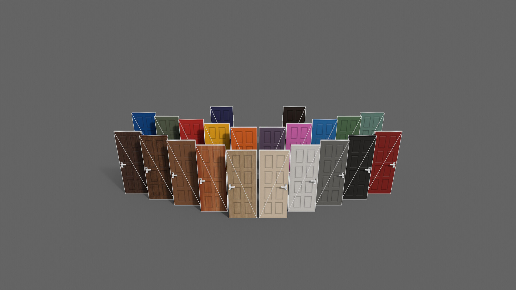 ArtStation - PBR Wood Door B | Game Assets