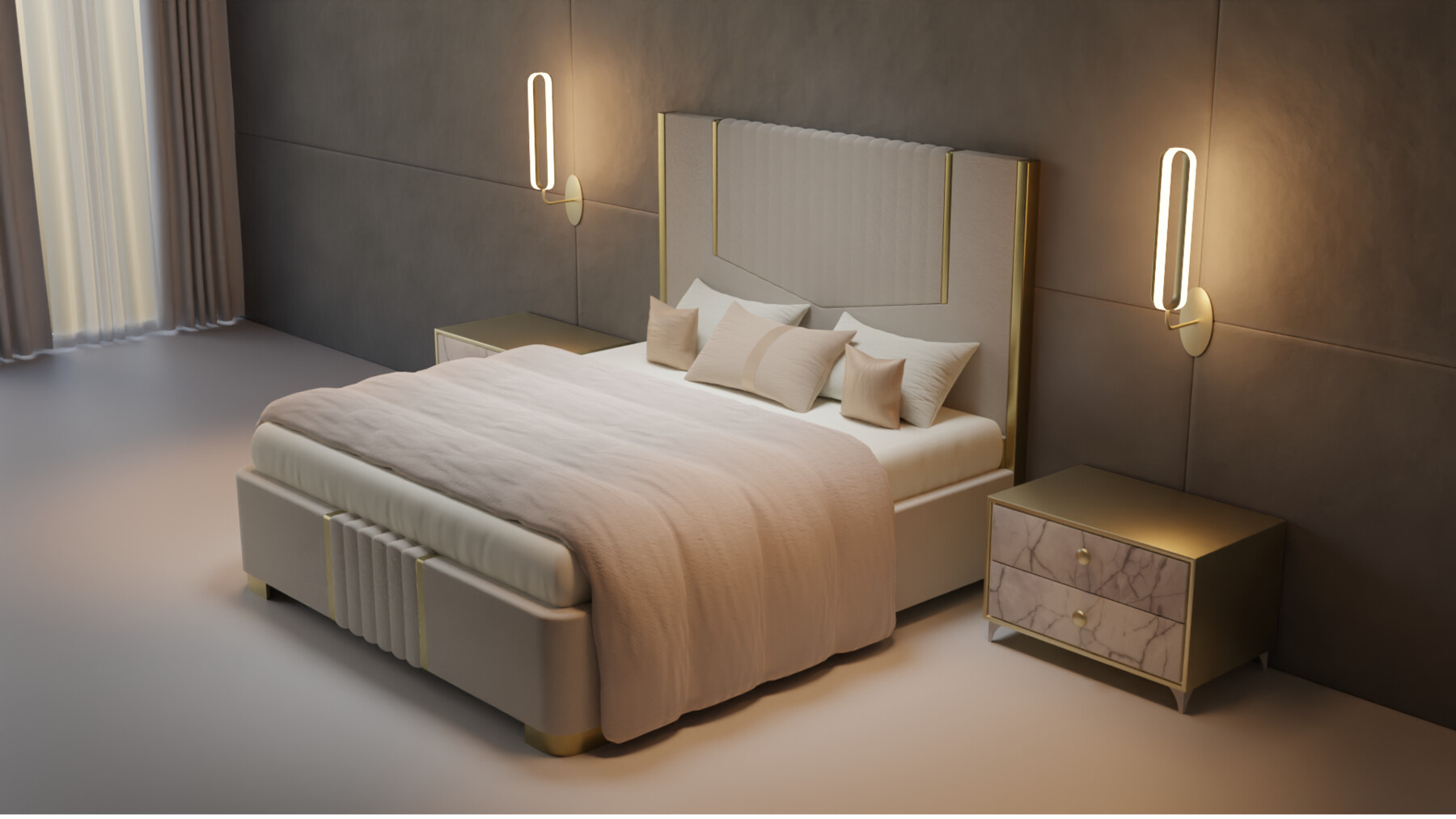 ArtStation - Bed 05 | Game Assets